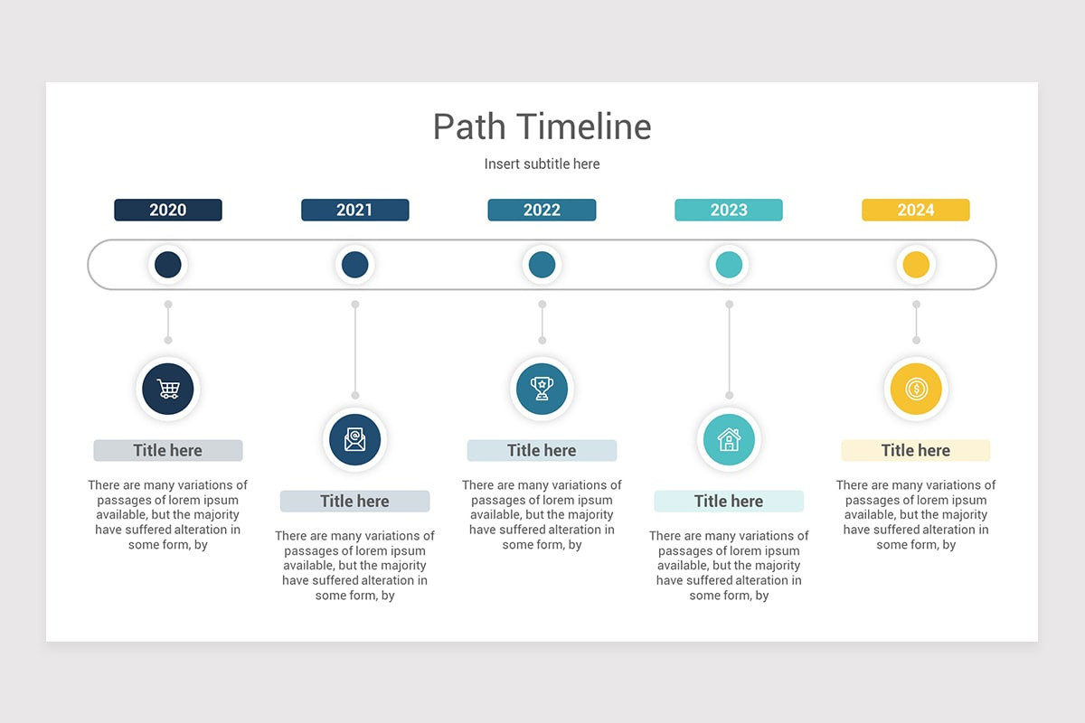 Path Timeline PowerPoint Template | Nulivo Market