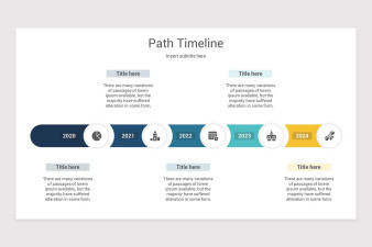 Path Timeline PowerPoint Template | Nulivo Market