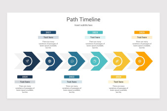 Path Timeline Google Slide Template | Nulivo Market