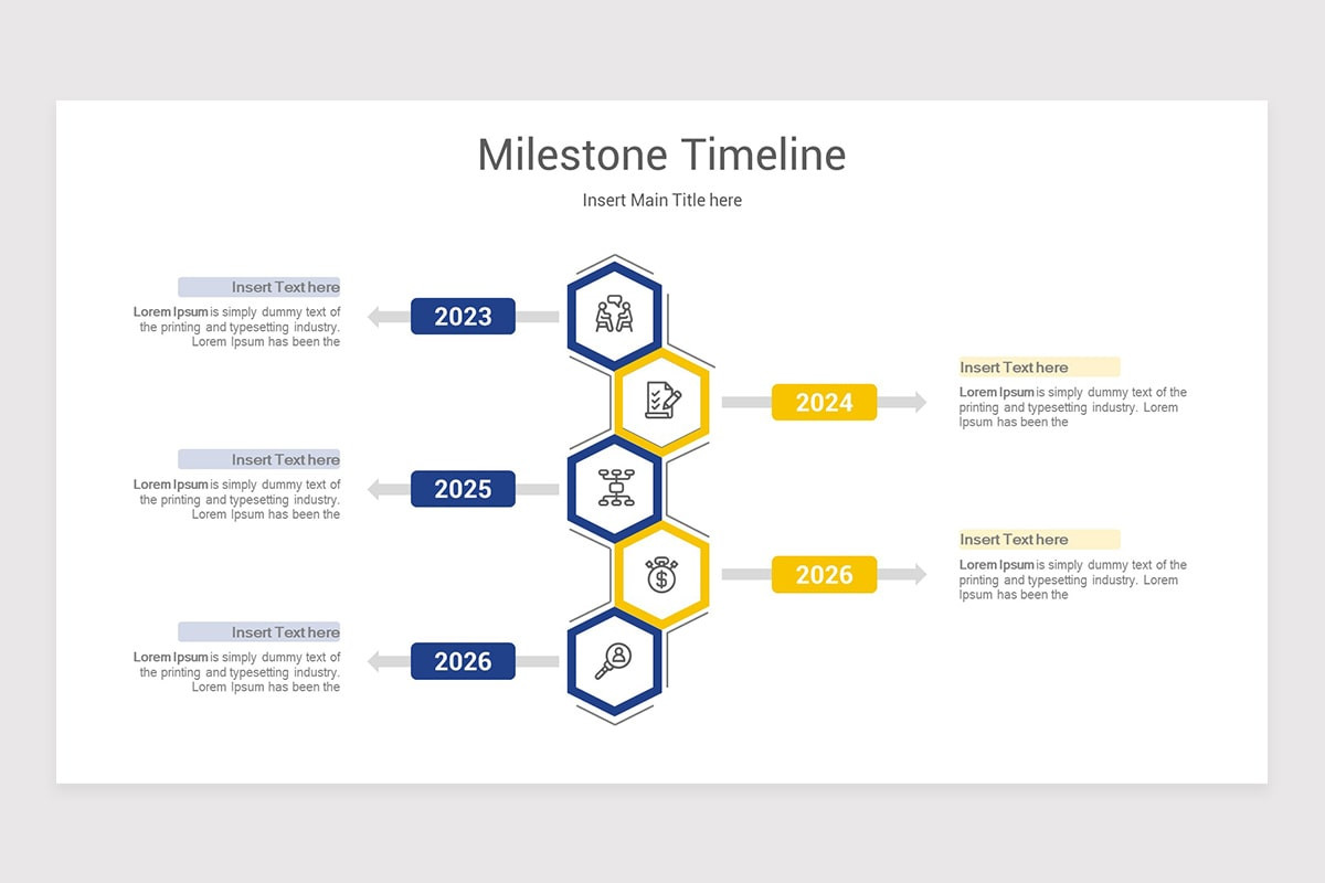 Milestone Timeline PowerPoint Template | Nulivo Market
