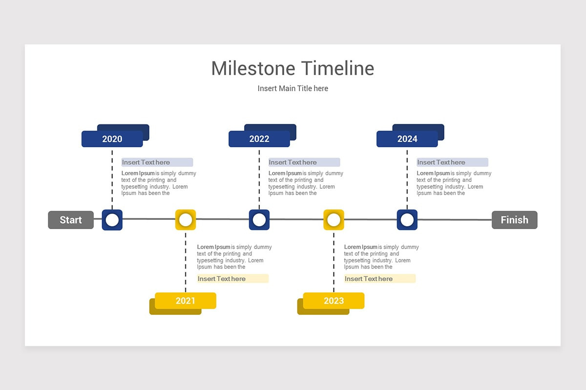 Milestone Timeline PowerPoint Template | Nulivo Market