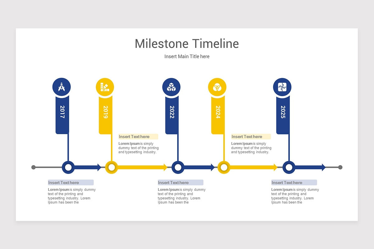 Milestone Timeline PowerPoint Template | Nulivo Market