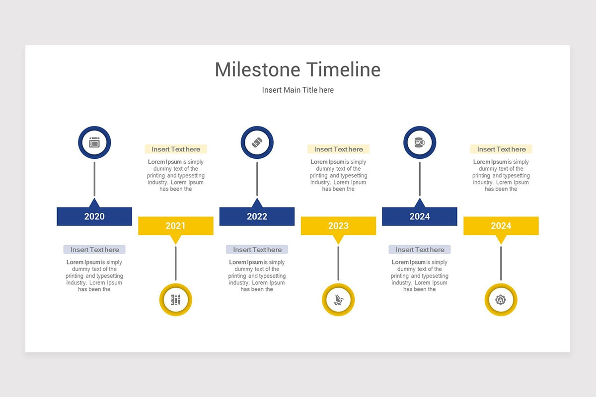 Milestone Timeline PowerPoint Template | Nulivo Market