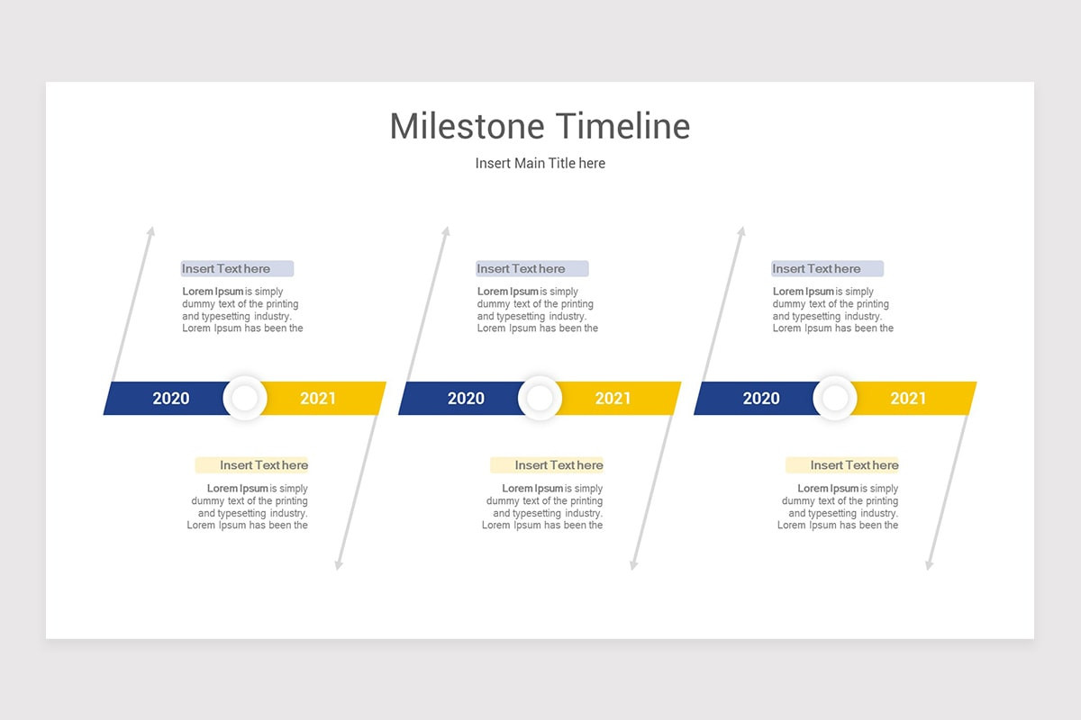 Milestone Timeline PowerPoint Template | Nulivo Market