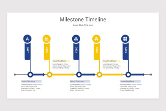 Milestone Timeline PowerPoint Template | Nulivo Market