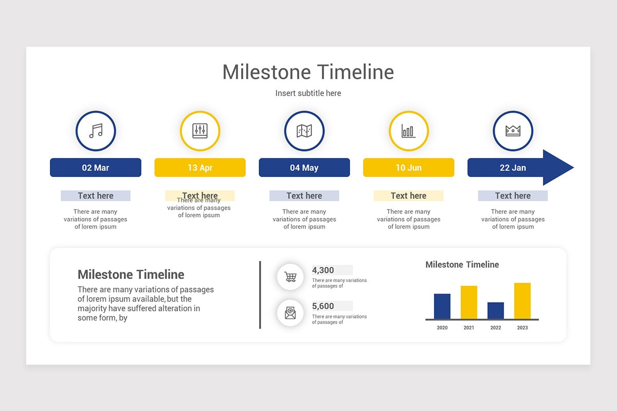 Milestone Timeline Google Slide Template | Nulivo Market