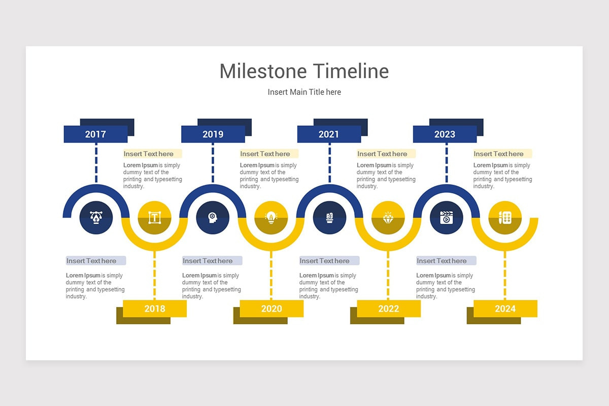 Milestone Timeline Google Slide Template | Nulivo Market
