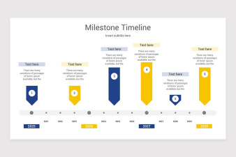 Milestone Timeline Google Slide Template | Nulivo Market