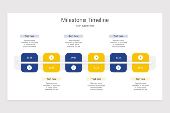 Milestone Timeline Google Slide Template | Nulivo Market