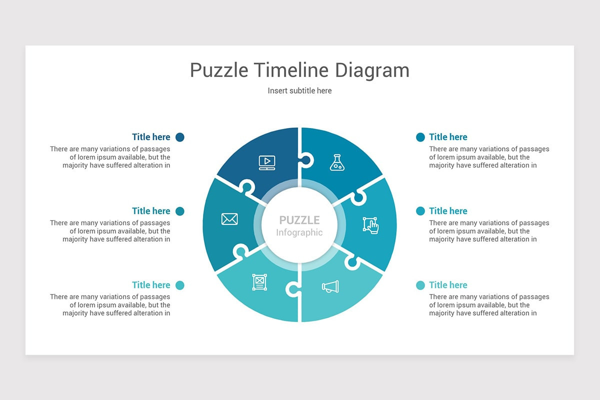 Puzzle Timeline Keynote Template | Nulivo Market