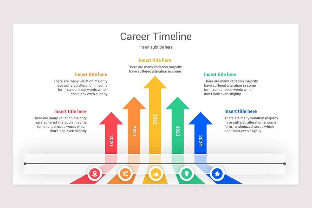 Career Timeline Google Slide Template | Nulivo Market