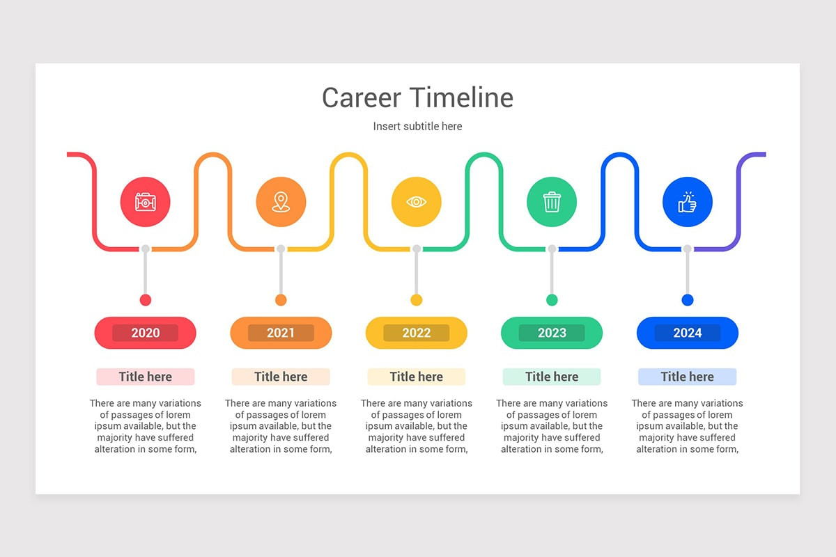 Career Timeline Keynote Template | Nulivo Market