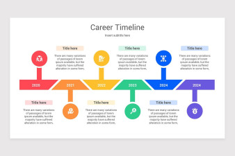 Career Timeline Keynote Template | Nulivo Market