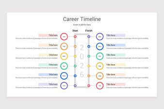 Career Timeline Keynote Template | Nulivo Market
