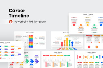 Career Timeline PowerPoint Template | Nulivo Market