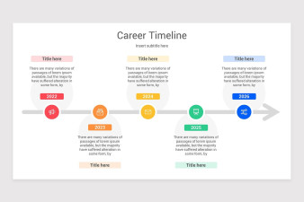 Career Timeline PowerPoint Template | Nulivo Market