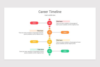 Career Timeline PowerPoint Template | Nulivo Market