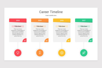 Career Timeline PowerPoint Template | Nulivo Market