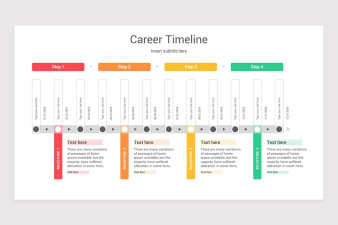 Career Timeline PowerPoint Template | Nulivo Market