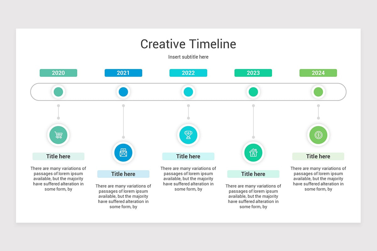 Creative Timeline PowerPoint Template | Nulivo Market