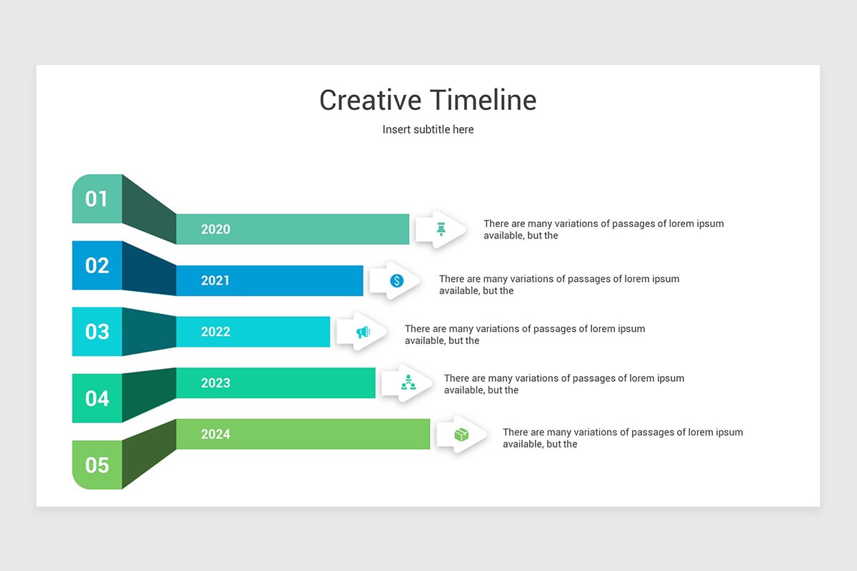 Creative Timeline Google Slide Template | Nulivo Market