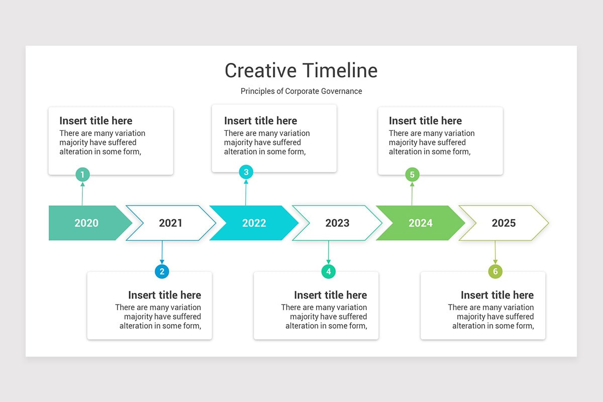 Creative Timeline Google Slide Template | Nulivo Market