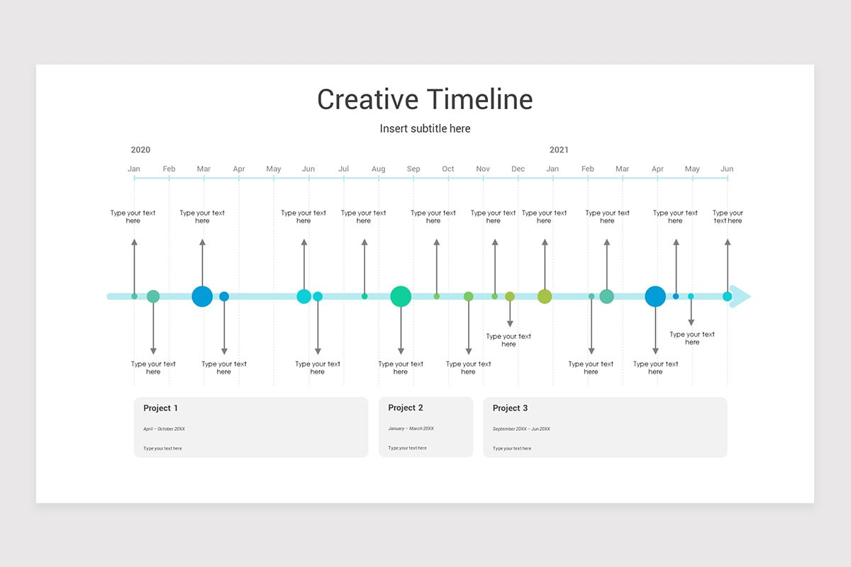 Creative Timeline Google Slide Template | Nulivo Market