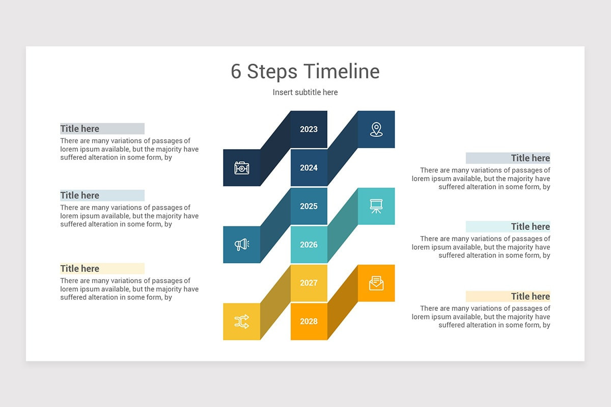 Custom Timeline Google Slide Template | Nulivo Market