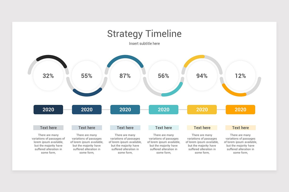 Custom Timeline Google Slide Template | Nulivo Market