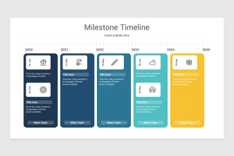 Custom Timeline Google Slide Template | Nulivo Market