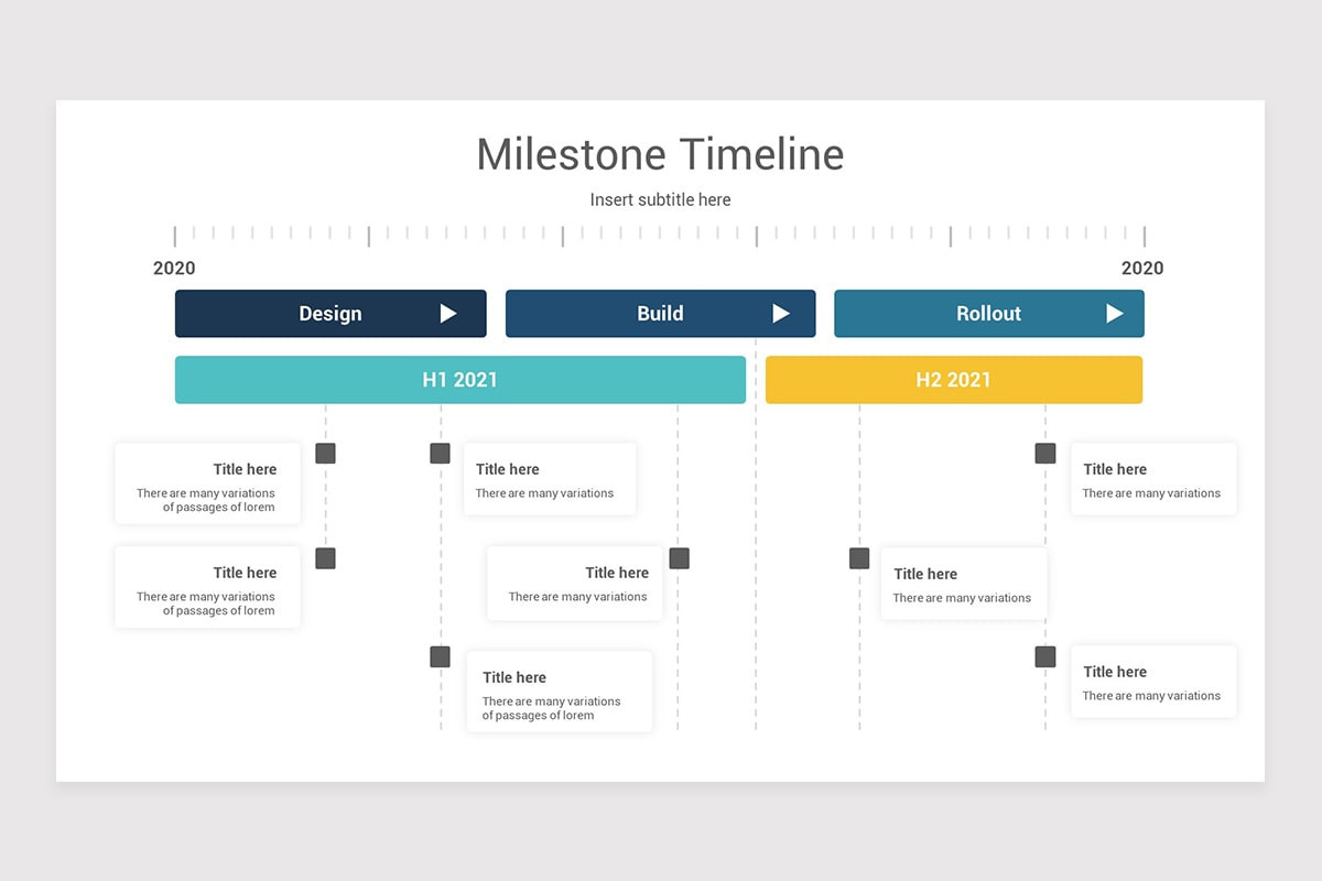 Custom Timeline PowerPoint Template | Nulivo Market