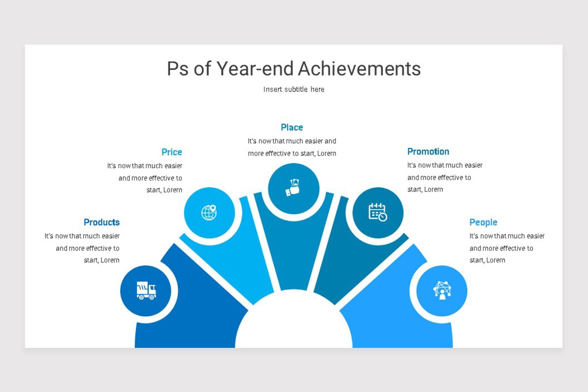 Year End Achievements Google Slide Template | Nulivo Market