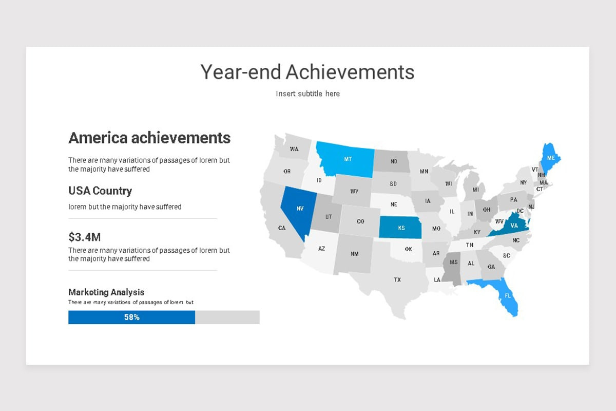 Year End Achievements Google Slide Template | Nulivo Market