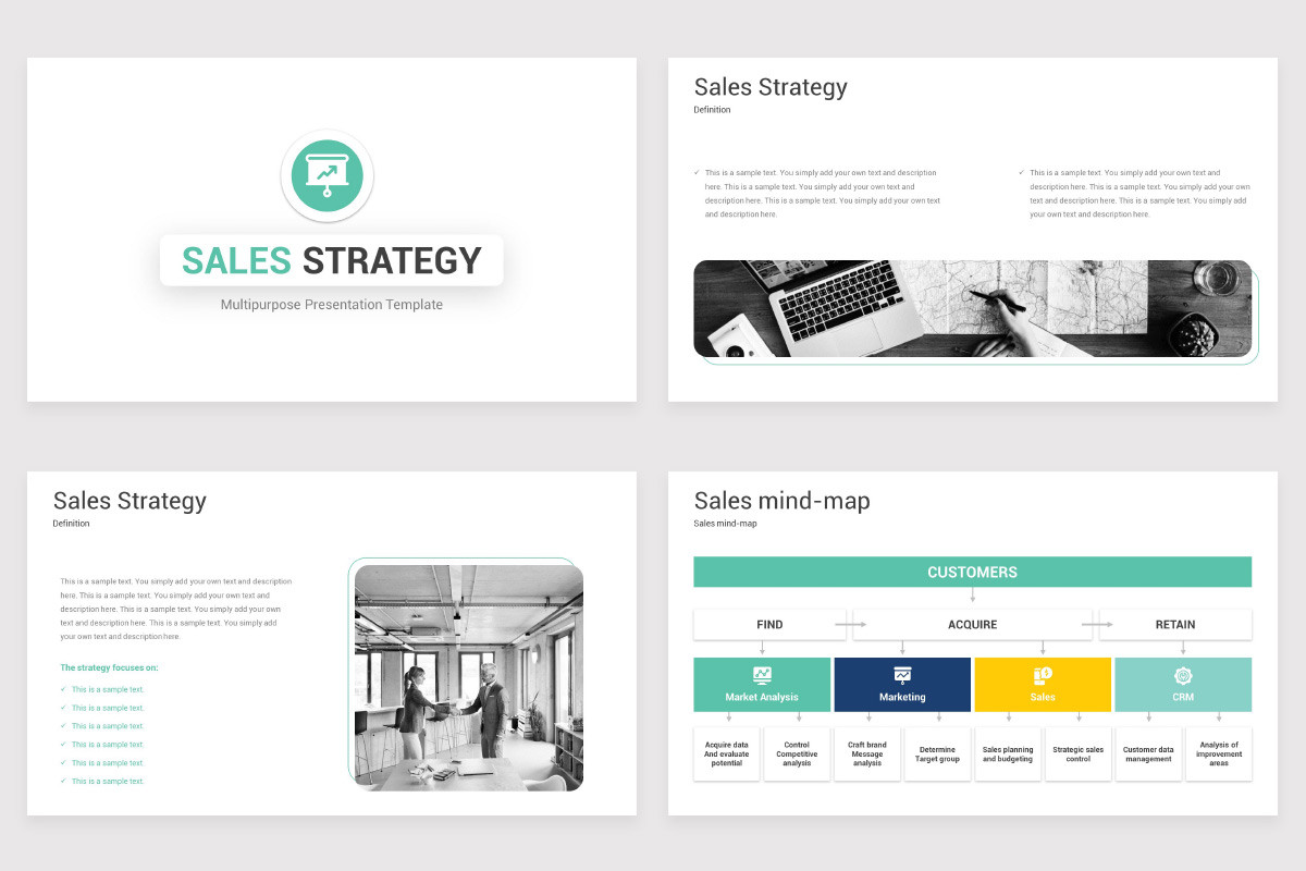 Sales Strategy PowerPoint PPT Template | Nulivo Market