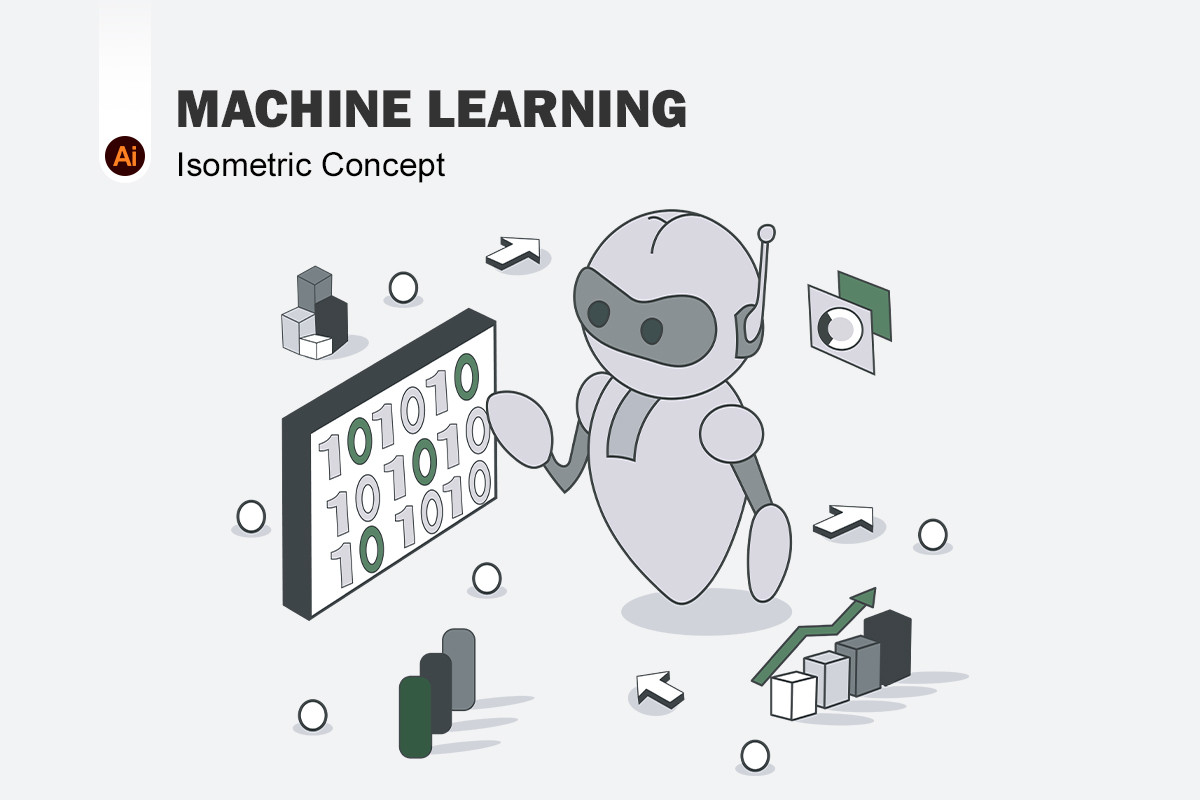 Machine Learning Isometric Concept | Nulivo Market