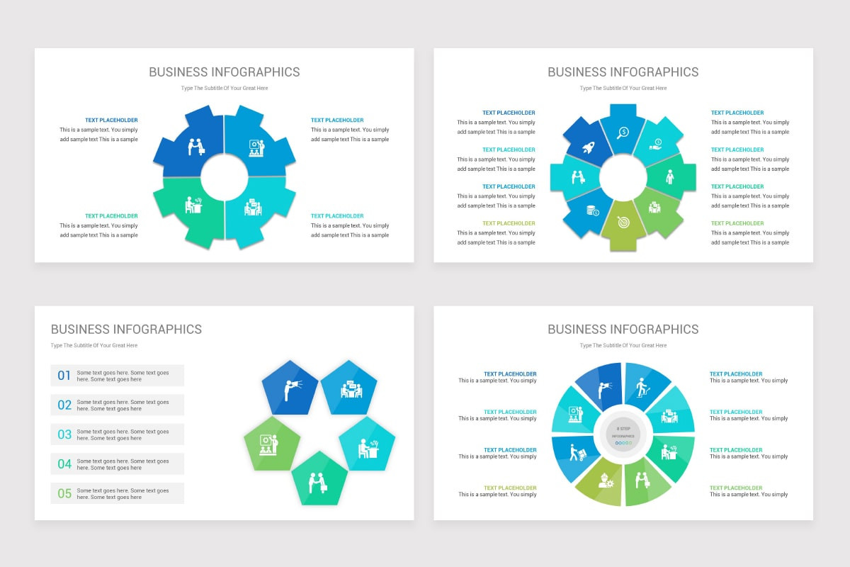 Simple Business Infographics PowerPoint Template | Nulivo Market