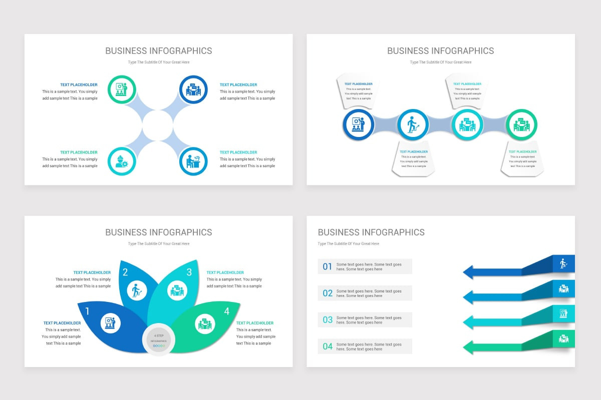 Simple Business Infographics PowerPoint Template | Nulivo Market