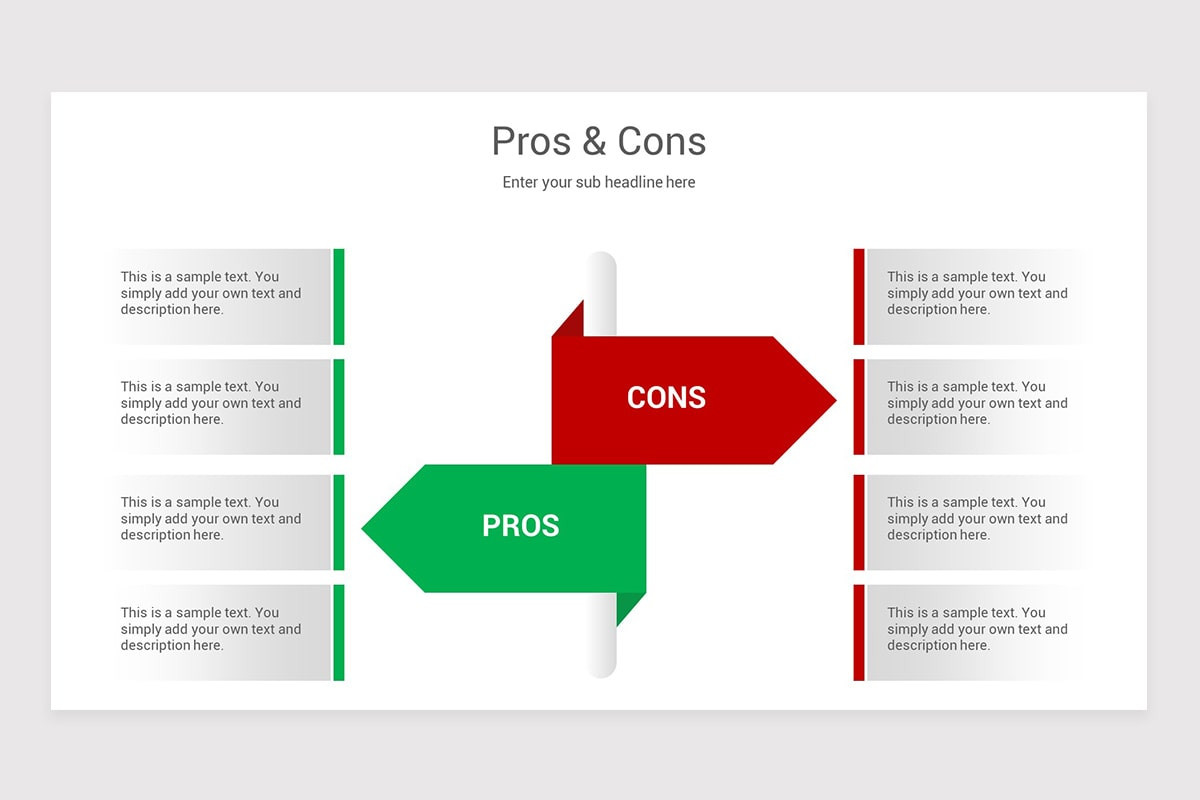 Pros and Cons PowerPoint Template | Nulivo Market