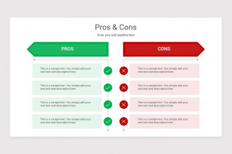 Pros and Cons Google Slides Template | Nulivo Market