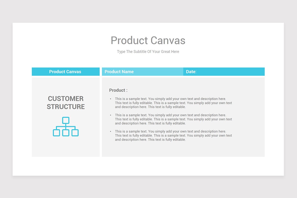 Product Canvas PowerPoint Template | Nulivo Market