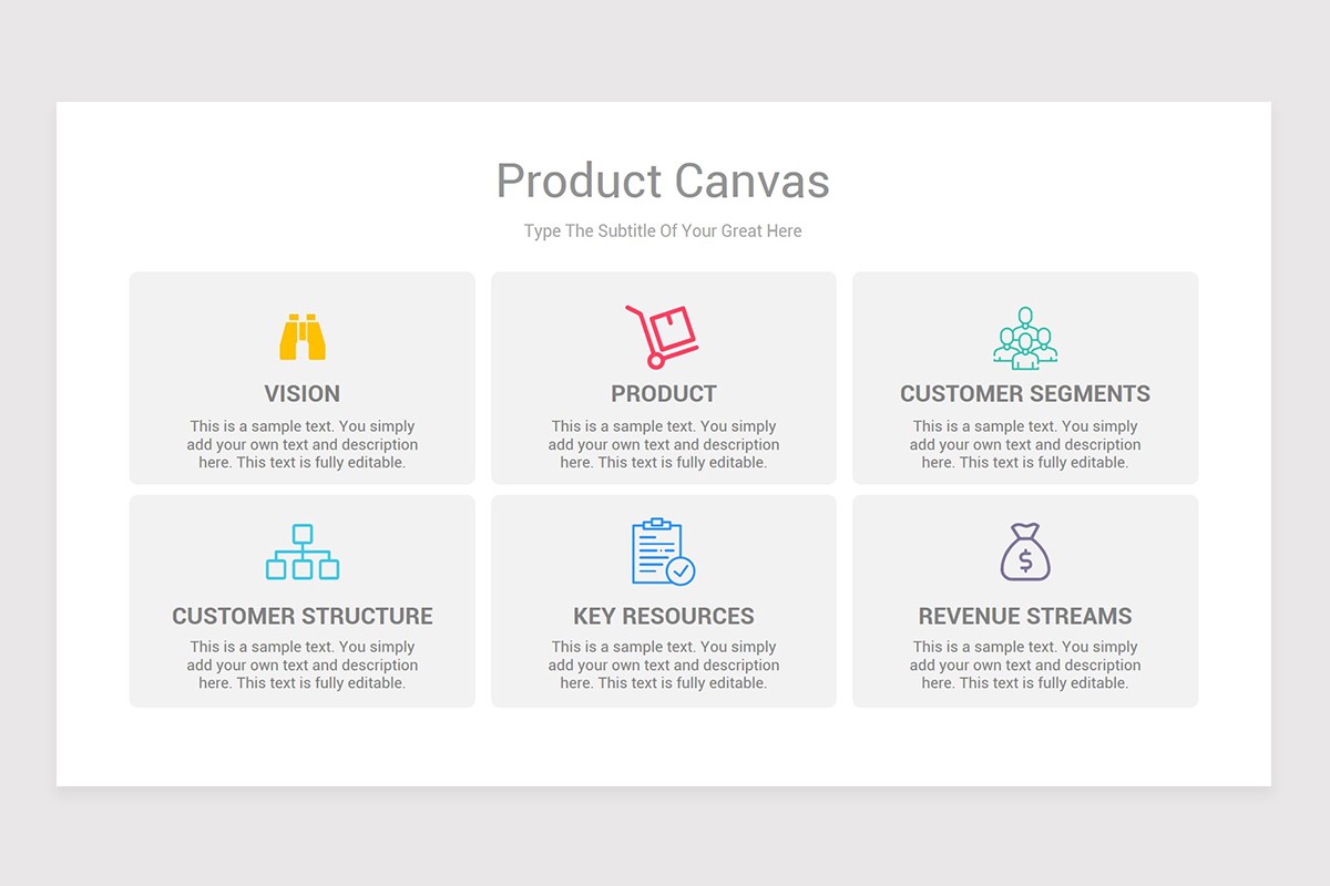 Product Canvas PowerPoint Template | Nulivo Market