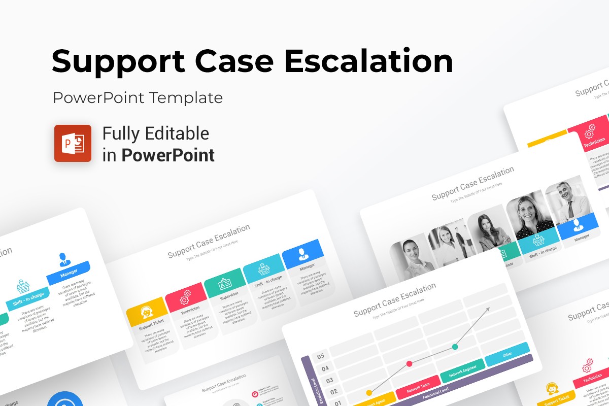 Support Case Escalation PowerPoint Template | Nulivo Market