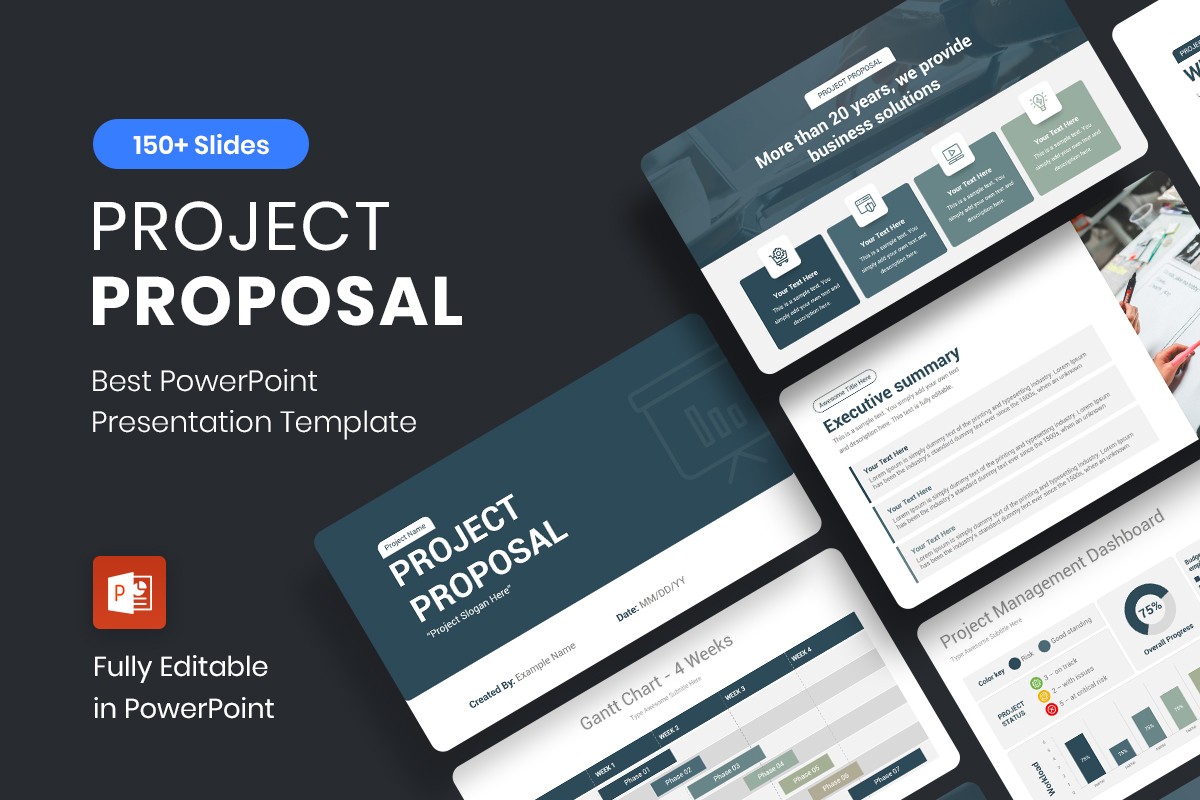Project Proposal PowerPoint Template Nulivo Market