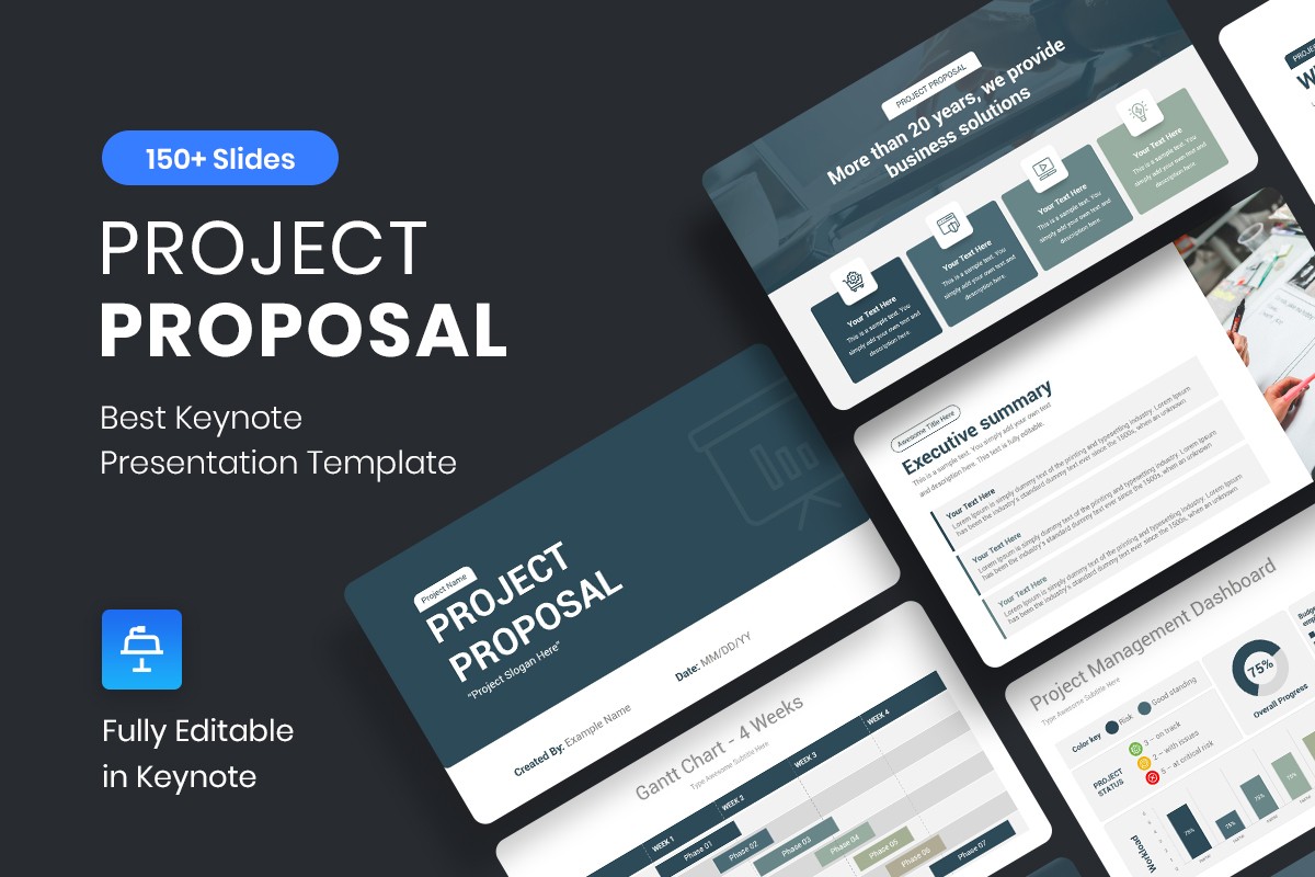 Project Proposal Keynote Presentation Template Nulivo Market