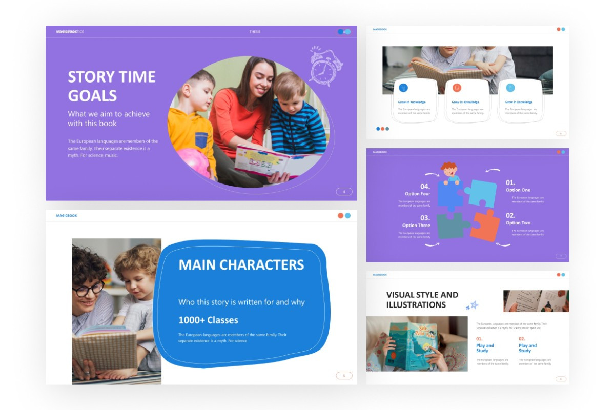 Children Book RR PowerPoint Template | Nulivo Market