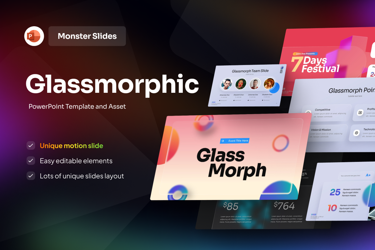 Monster Slides Glassmorphic | Nulivo Market