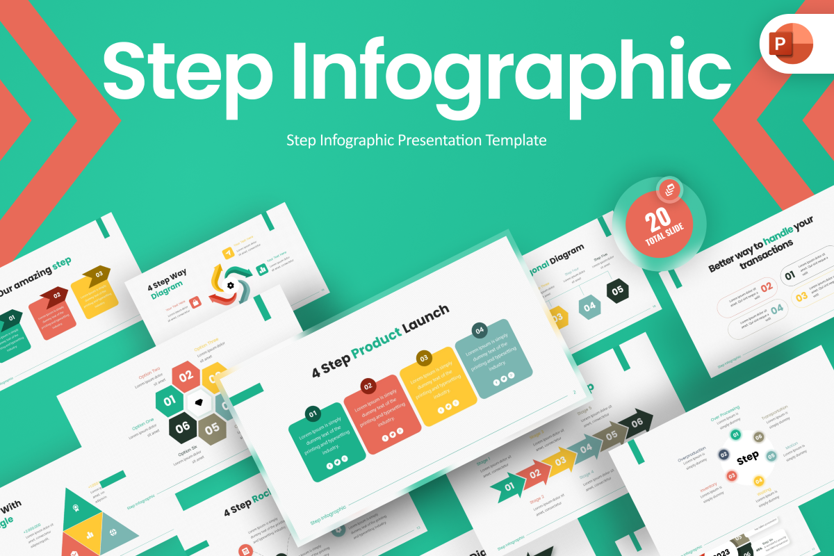 Step Infographic PowerPoint Template | Nulivo Market