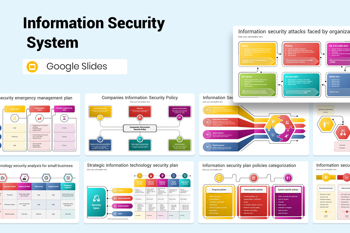 Information Security System Google Slides Template | Nulivo Market