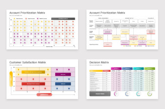 Matrix Diagram Collection Google Slides Template | Nulivo Market