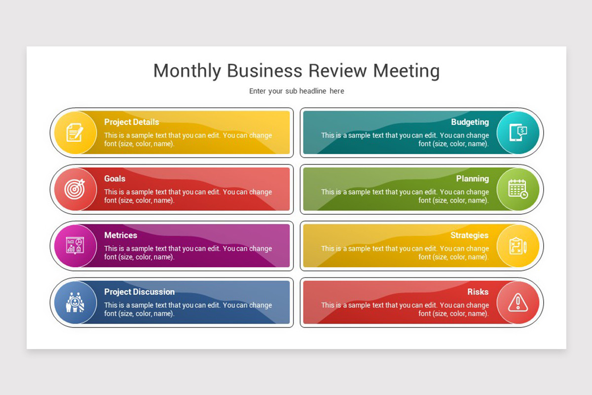 Monthly Business Review PowerPoint Template | Nulivo Market